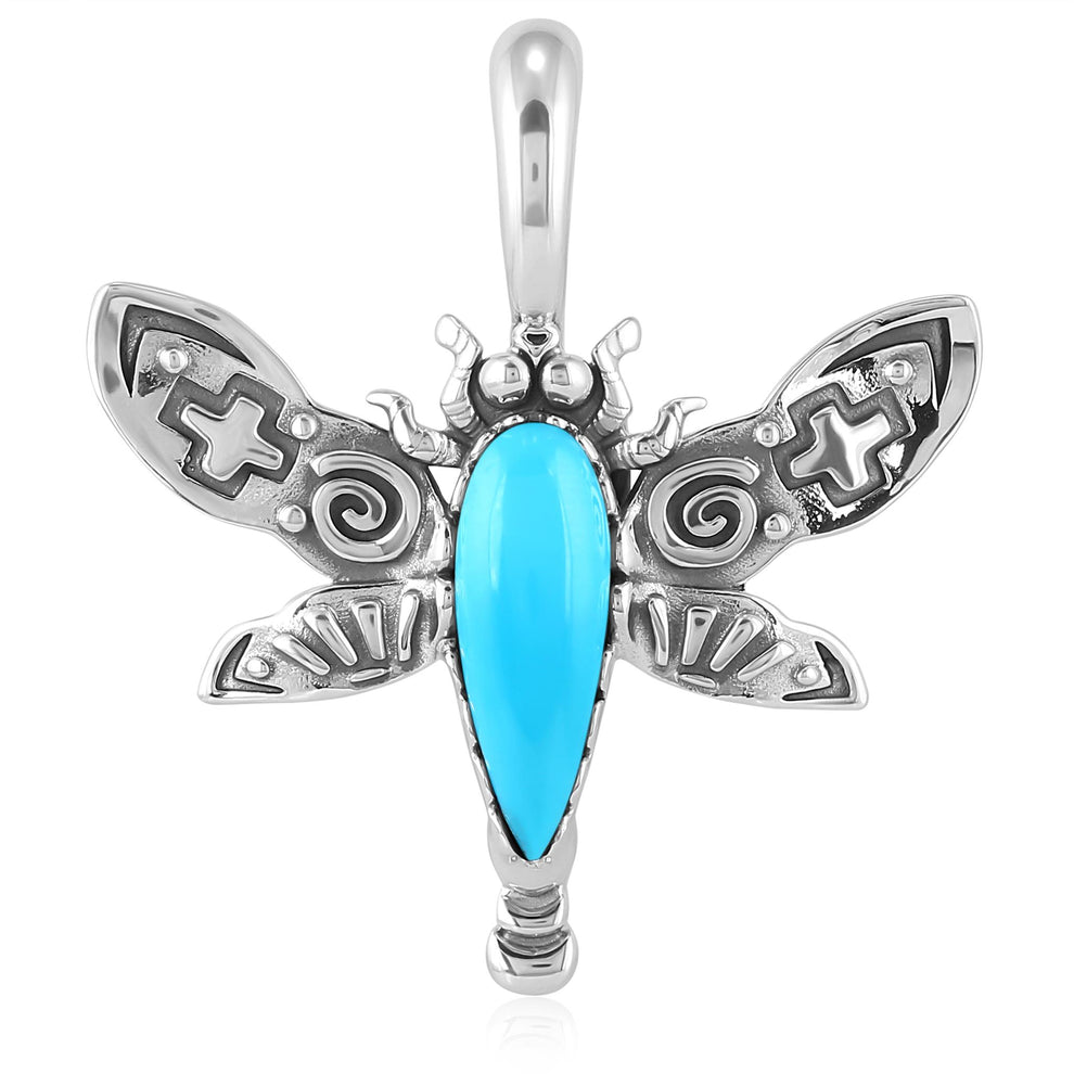 EXCLUSIVELY OURS! Sterling Silver Sleeping Beauty Turquoise Dragonfly ...