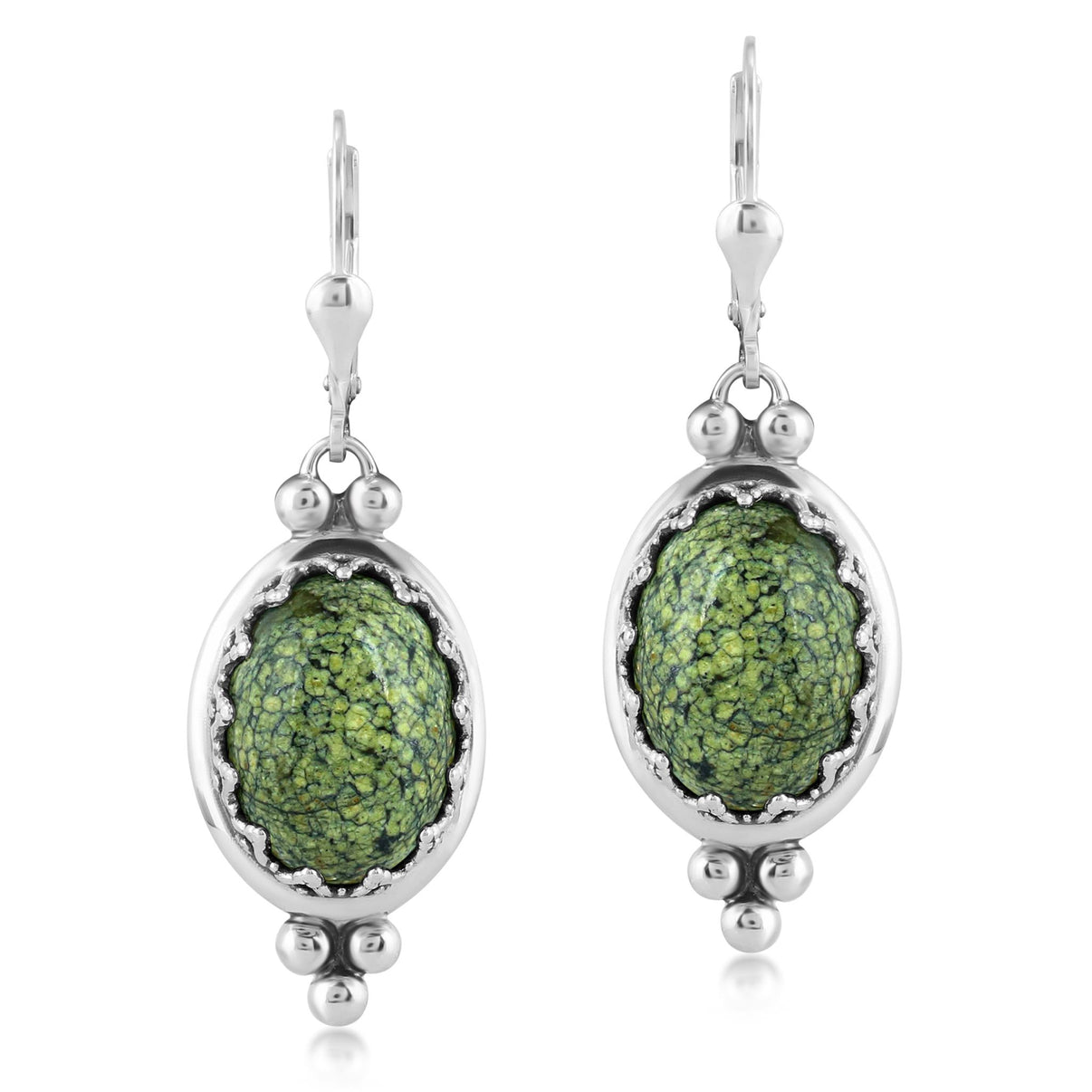 EXCLUSIVELY OURS! Sterling Silver Serpentine Crown Detail Lever Back E ...